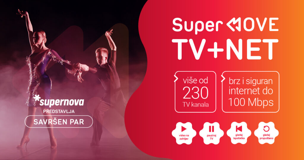 Supernova predstavlja Savršen par - Super MOVE TV+NET paket | Vijesti | Supernova