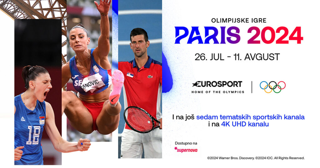 Olimpijske igre Paris 2024 na sedam novih tematskih Eurosport kanala ...